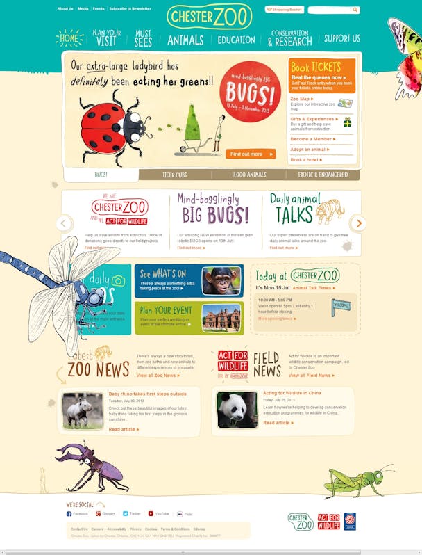 Chester Zoo Gets Screen-crawling Website Makeover To Promote Animated ...