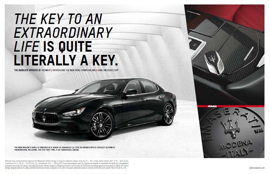 Maserati Launches Ad Campaign Ahead Of A Ghibli Launch | The Drum