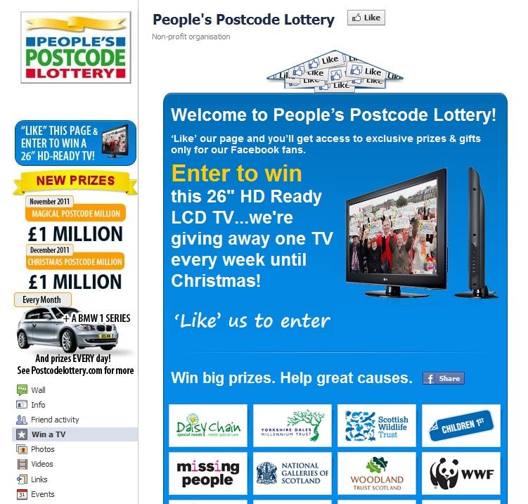 People's Postcode Lottery hires Rippleffect for social media | The Drum