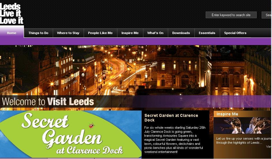 First Visit Leeds Site Developed By Rippleffect | The Drum