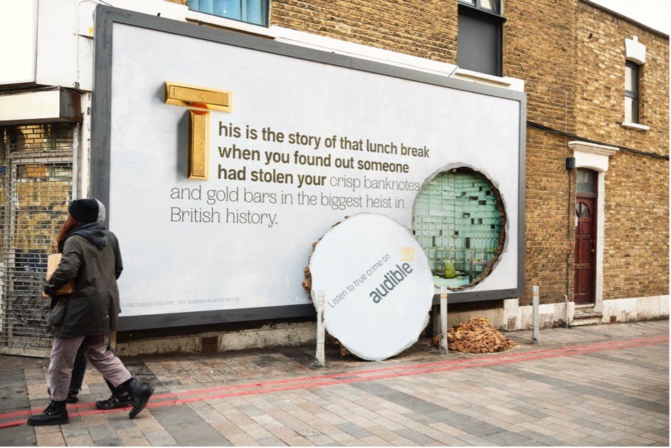 Ad of the Day: Audible billboards illustrate the escapism of a good ...