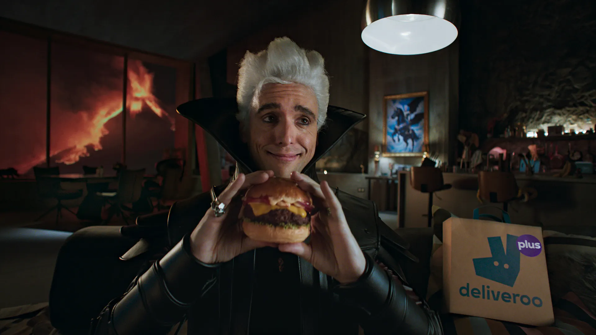 Laughing vampire and a 90s banger debut in Deliveroo Plus ad | The Drum