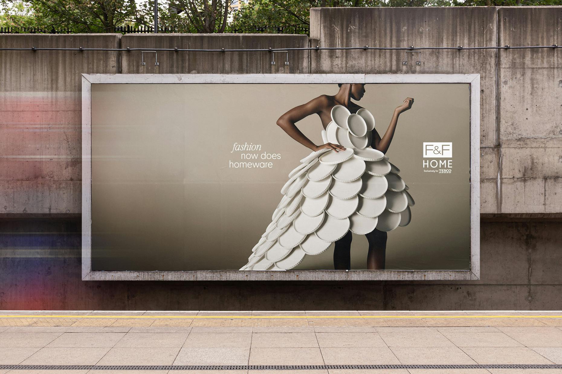 Ad of the Day: Tesco turns crockery into couture in bold homeware ...