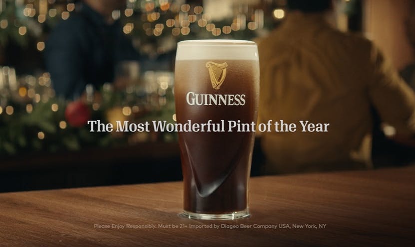 Guinness’s Christmas ad turns a pint into a holiday snow globe | The Drum