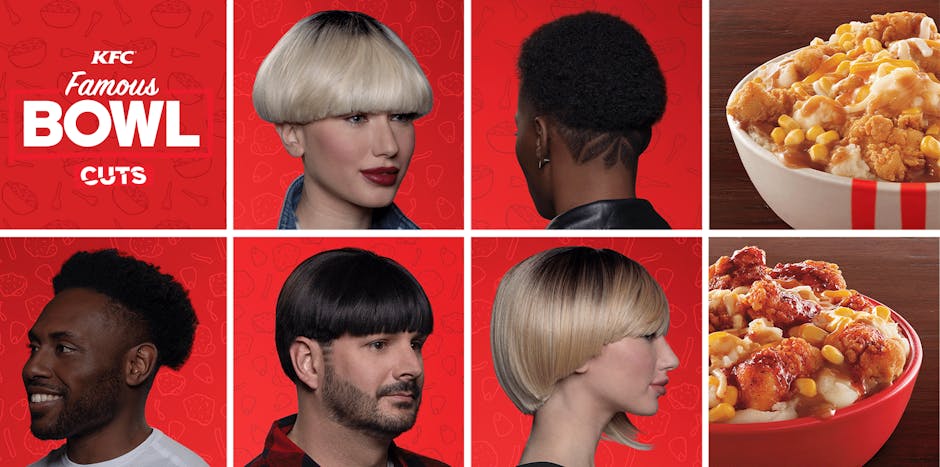 KFC brings back the bowl haircut to promote its own Famous Bowls | The Drum
