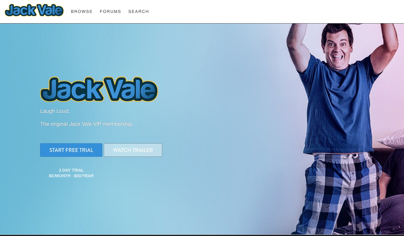 YouTube star Jack Vale is heading to VHX to separate the haters from ...