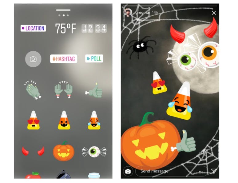 Instagram and Facebook roll out features and stickers for Halloween ...