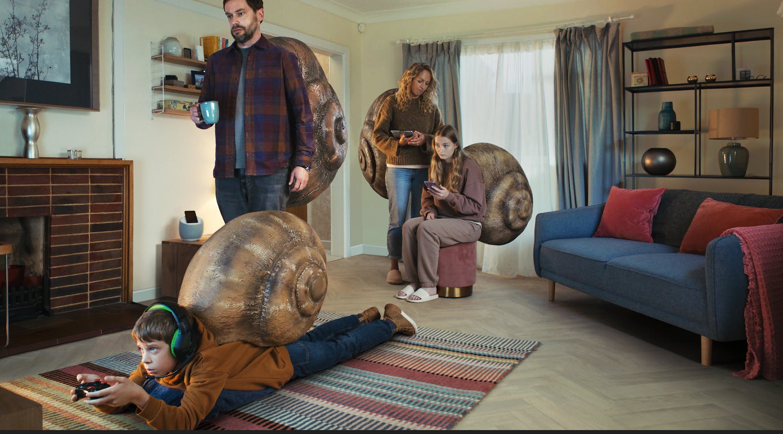 Giant shells make a point about slow broadband in CityFibre ad | The Drum