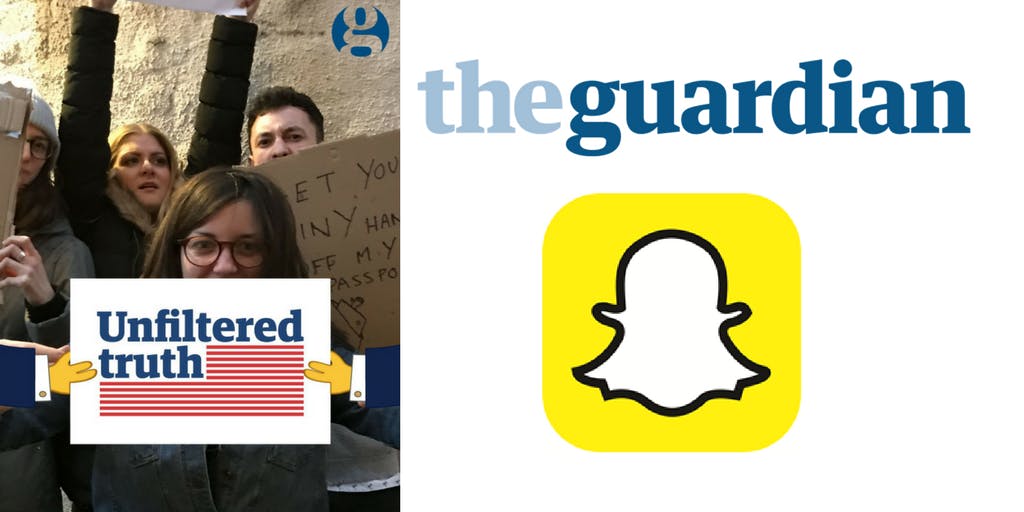 The Guardian's first branded Snapchat geofilter is a digital placard ...