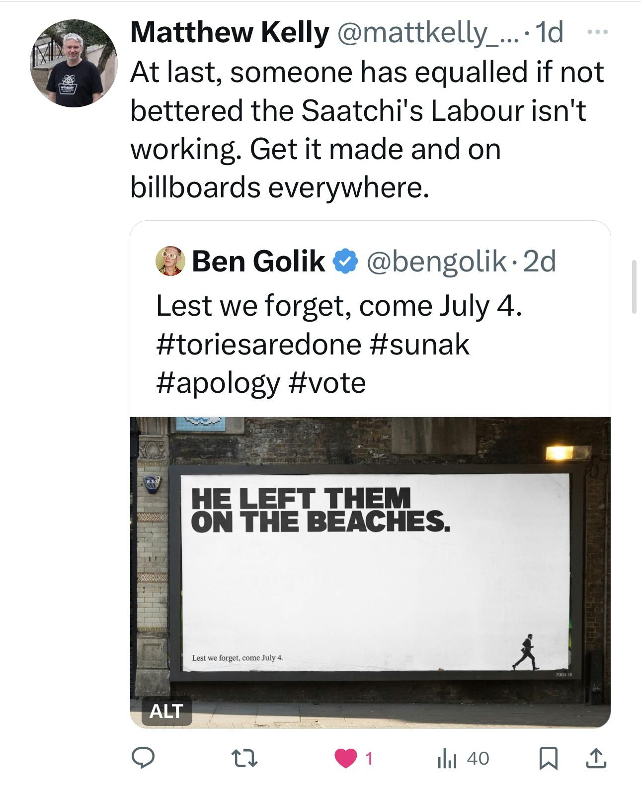 Rishi’s running but this poster isn’t – the real story behind that D ...