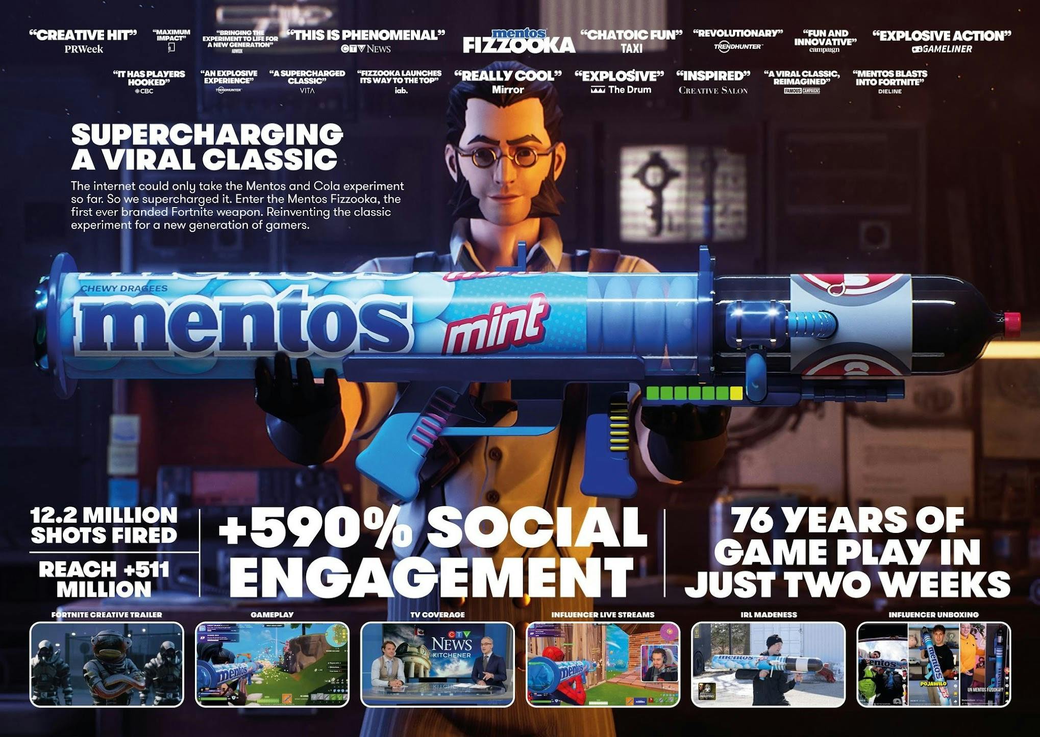FAMOUS MENTOS AND COLA EXPERIMENT GETS REFRESHED WITH FORTNITE CREATIVE ...
