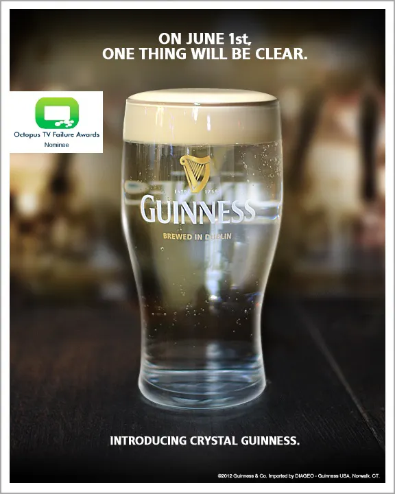 The Failure Awards for defunct branding | #6 Guinness Light | The Drum