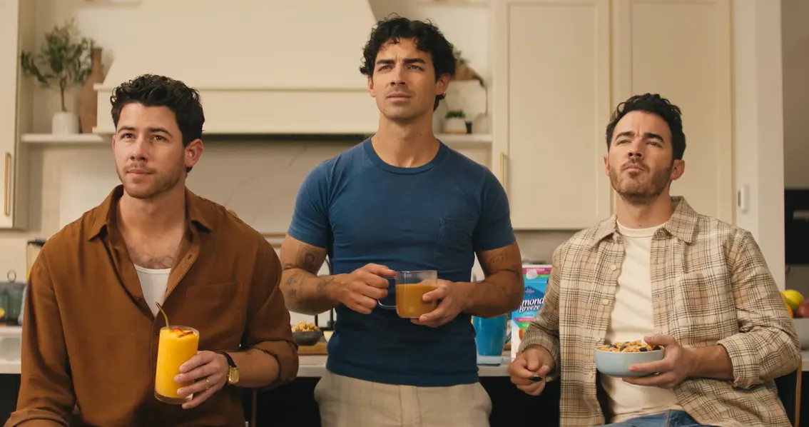 Ad of the Day: Jonas Brothers and Almond Breeze mock bad AI creative ...